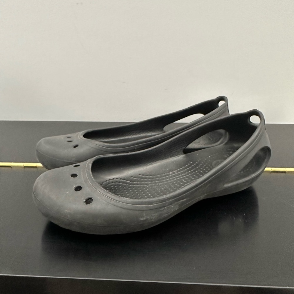 Crocs Kadee Black Slingback Ballet Flats Slip On Clos… - Gem